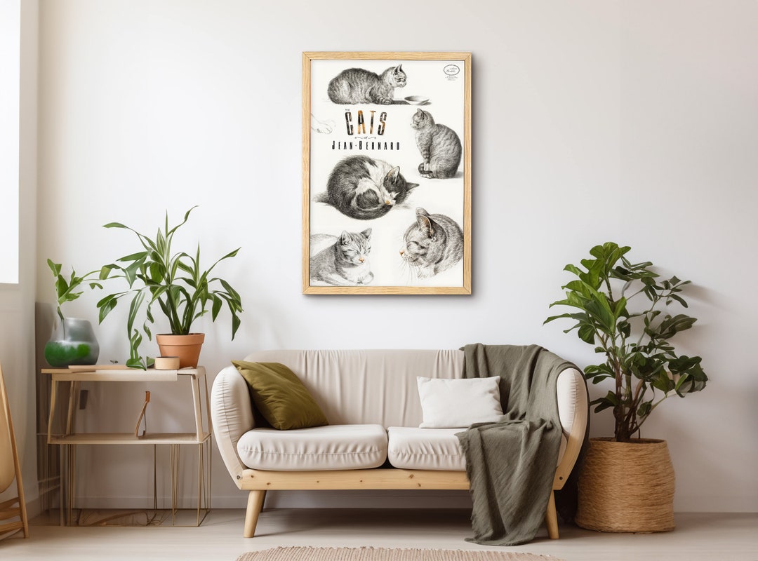 Jean Bernard’s 18th Century Cat Sketches - Rijksmuseum Vintage Art ...