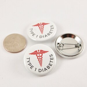 Funny Type One Diabetes Pin Set of Four Insulin Addict Beta Cells MDI ...