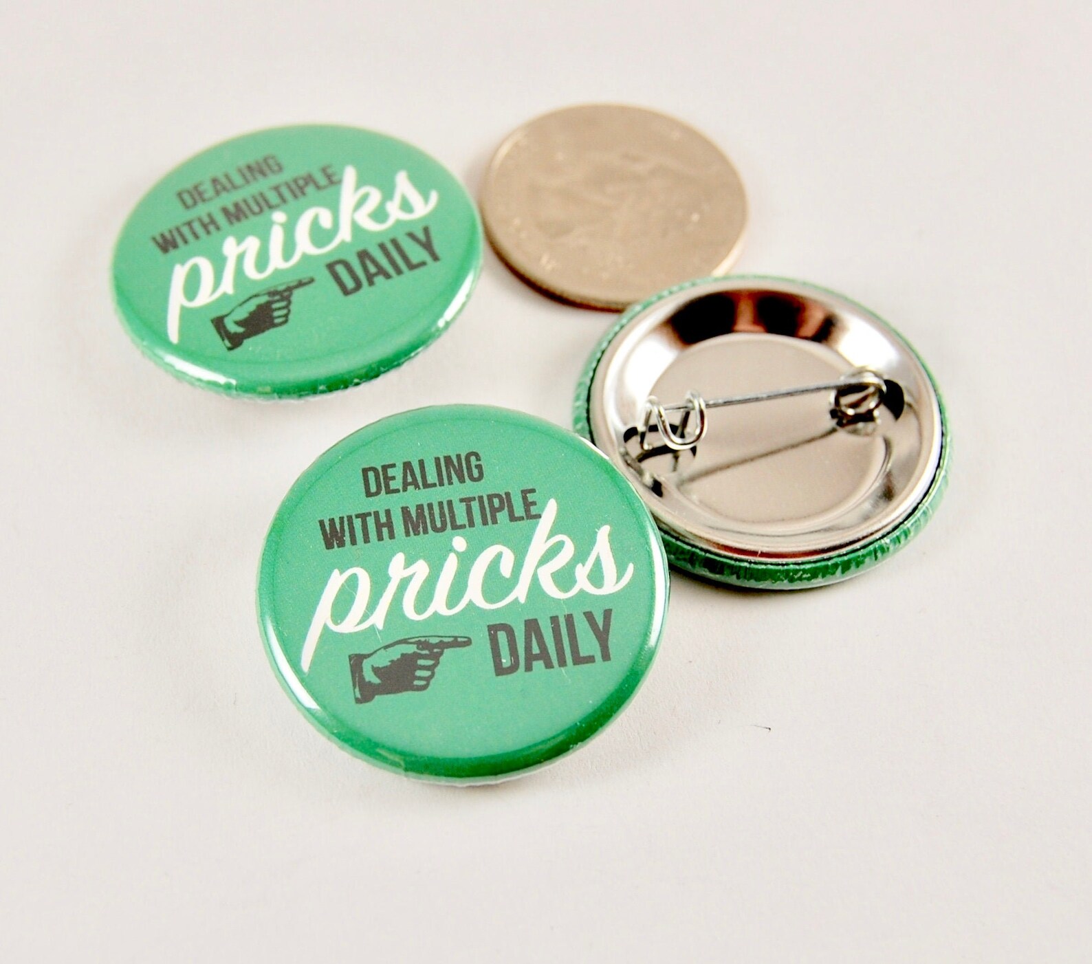 Type 1 Diabetes Pin Button DEALING WITH PRICKS Daily - Etsy