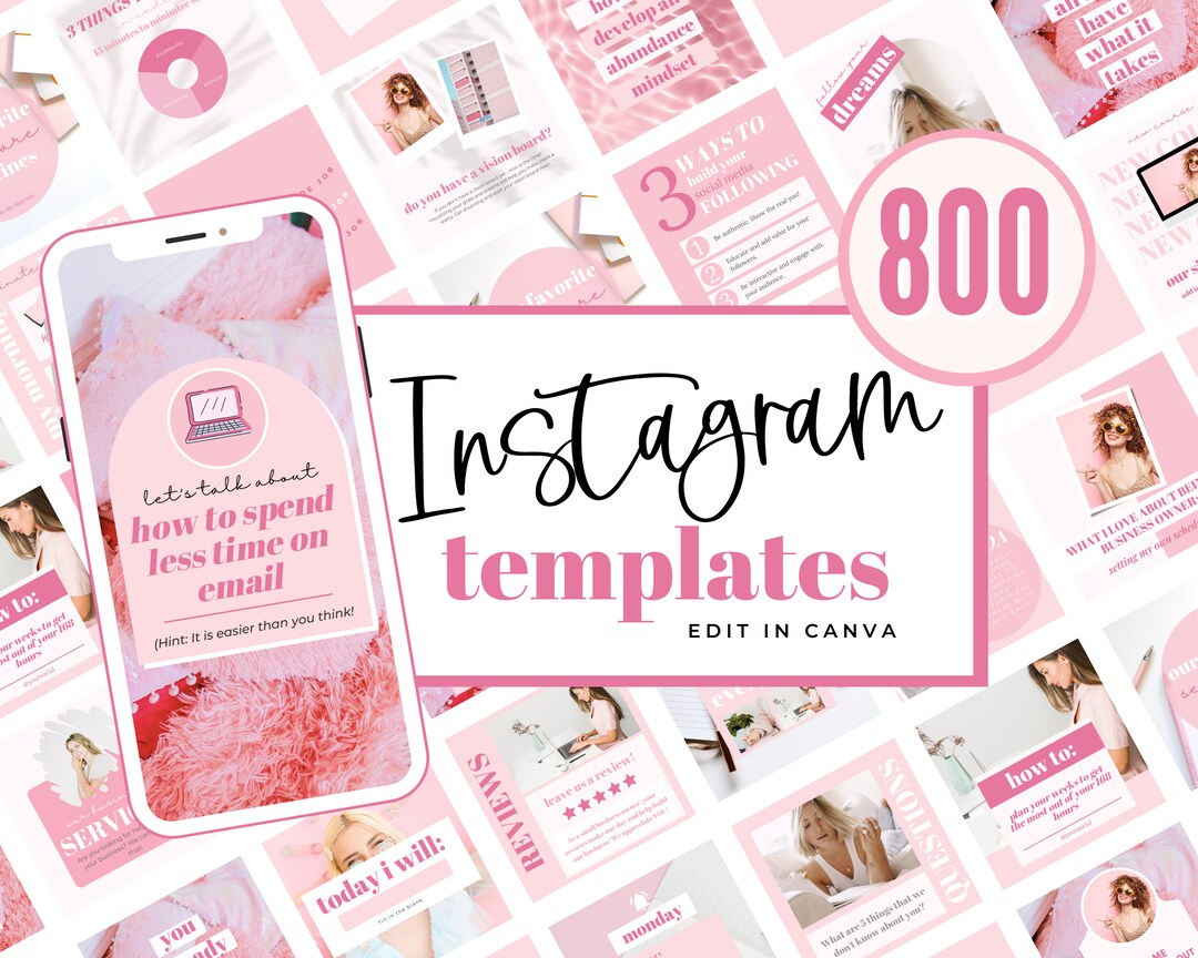 800 Bright Instagram Post Templates Colorful Instagram Posts Coach ...