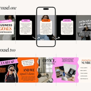 Storytelling Carousel Templates - Social Media Manager - Seamless ...