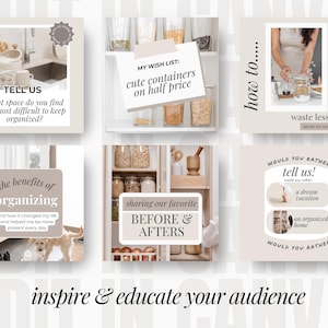 Organization Instagram Post Templates - Professional Organizing Social ...