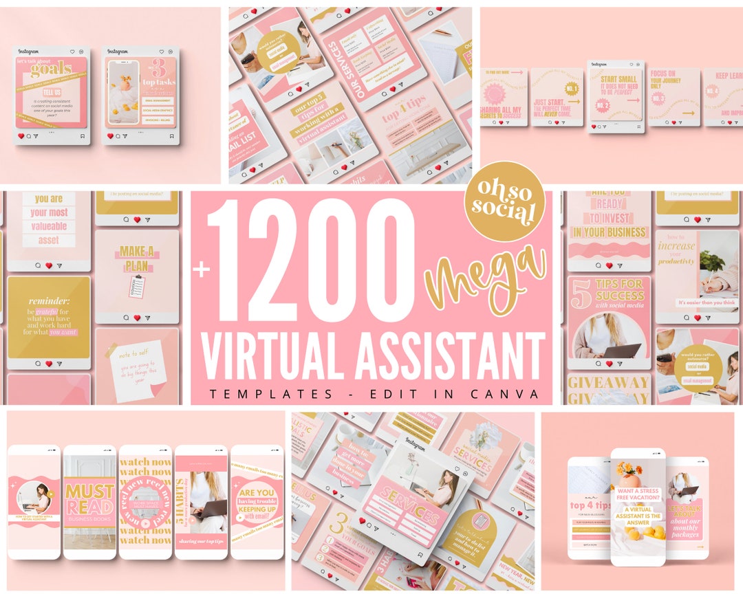 Virtual Assistant Instagram Posts Virtual Assistant Instagram Template ...