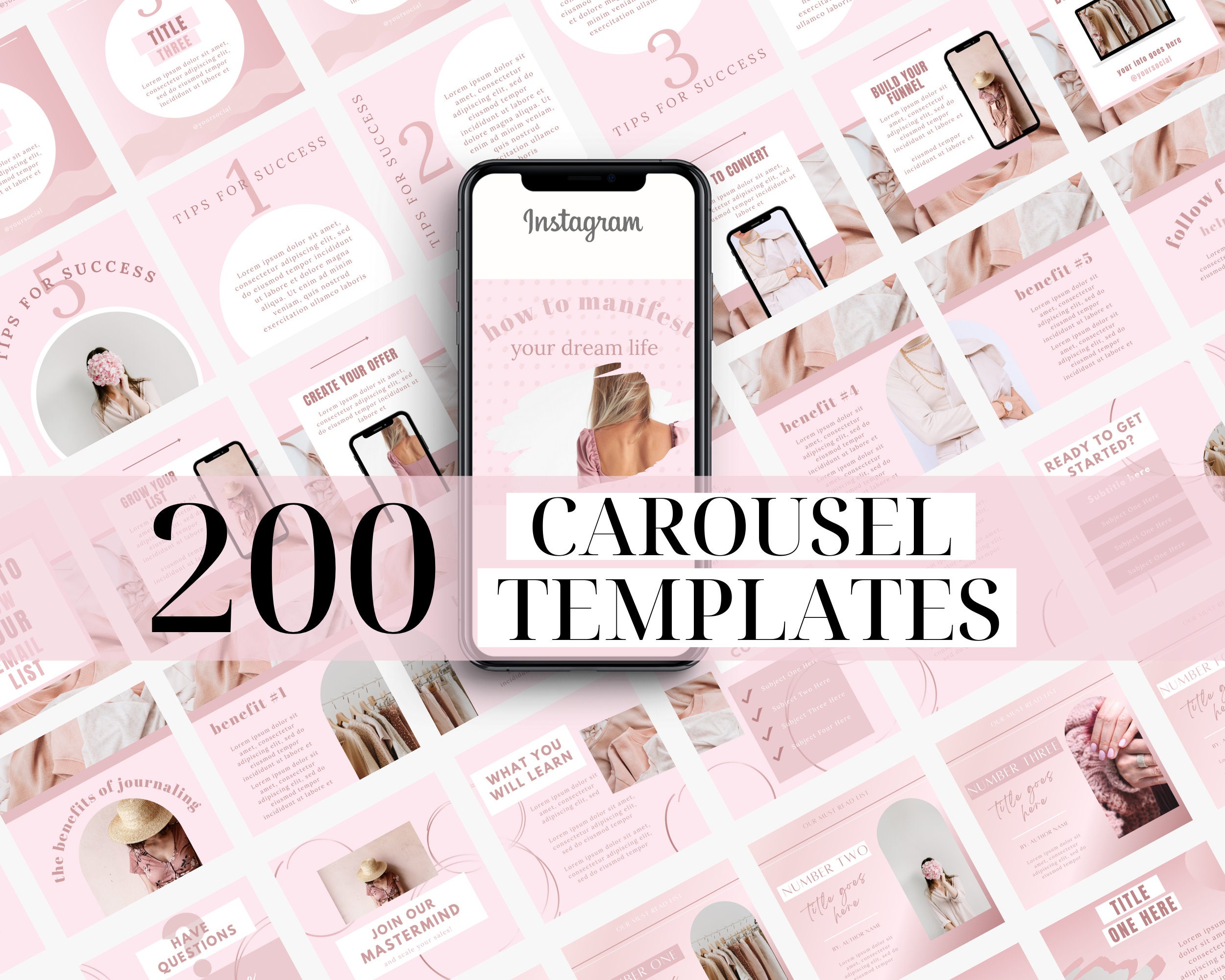 Instagram Carousel Template Canva Carousel Post Carousel - Etsy
