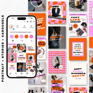 Portrait Instagram Post Templates - Social Media Manager Templates ...