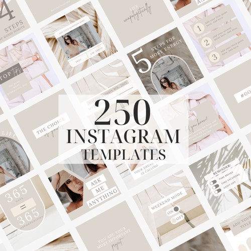 Neutral Instagram Template Canva Minimalist Instagram Post - Etsy