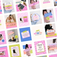 Rainbow Instagram Post Templates Canva, Instagram Templates Design ...