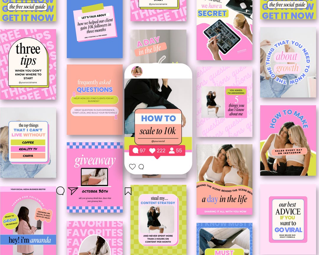 Social Media Manager Templates - Instagram Reels - Canva Templates for ...