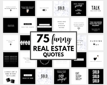 15 Funny Real Estate Instagram Posts Black Templates Realtor Social ...
