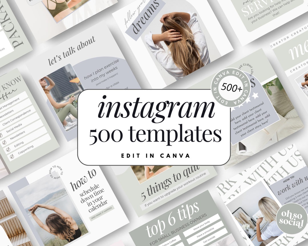 500 Instagram Post Templates - Instagram Reels Templates - Canva ...