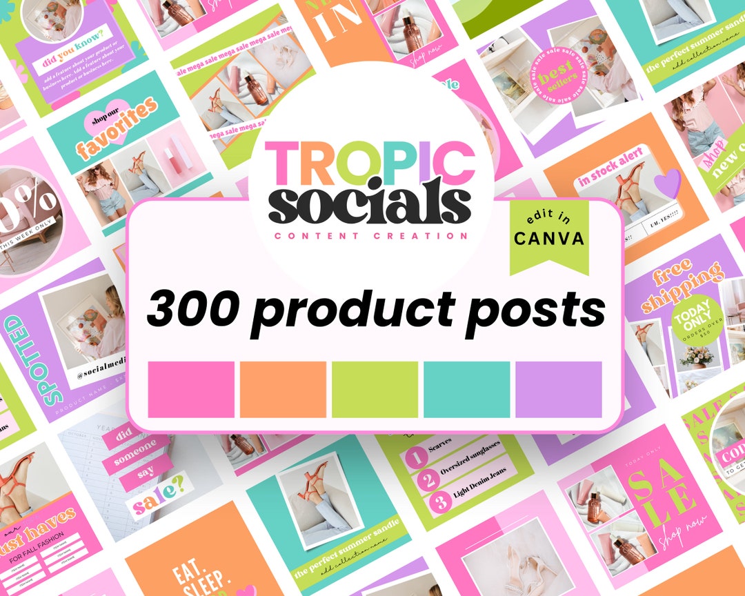300 Business Instagram Template - Product Instagram Template ...