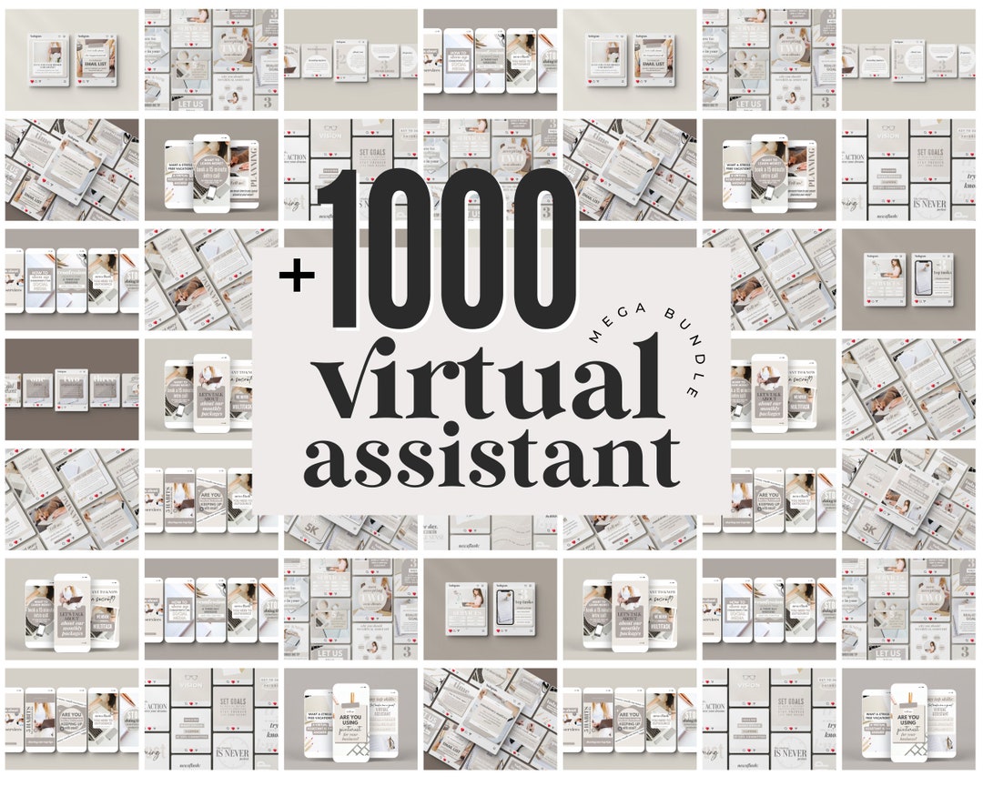 1,000 Virtual Assistant Instagram Posts Virtual Assistant Instagram ...