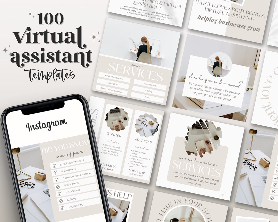 100 Virtual Assistant Instagram Posts Virtual Assistant Instagram ...