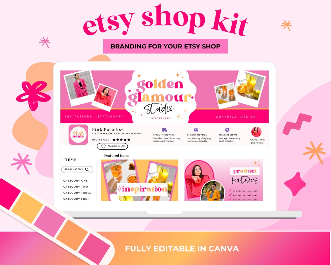 Etsy Shop Kit - Etsy Shop Branding Kit - Etsy Store Banner - Etsy Shop ...
