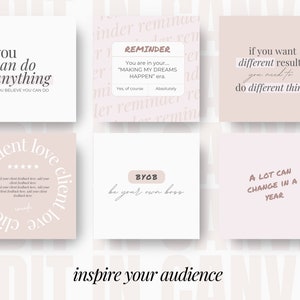 500 Pink Instagram Post Templates - Rose Gold Instagram Templates ...