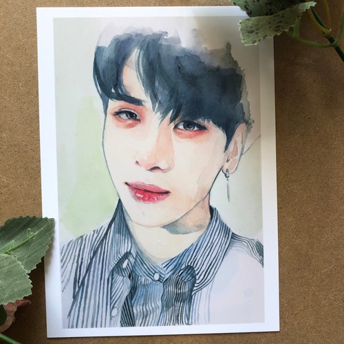 Jonghyun and Roo Flower Picking Print - Etsy
