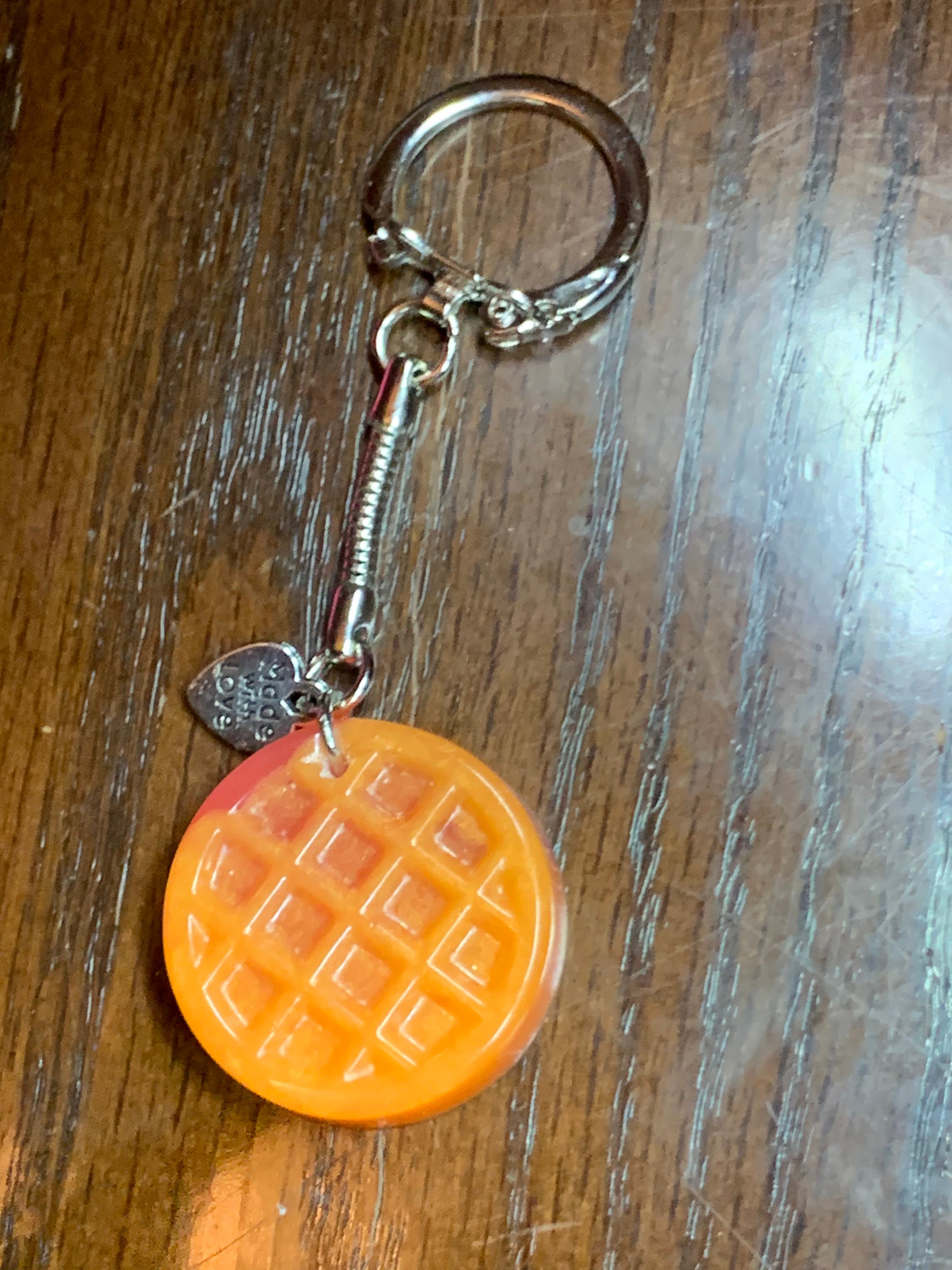 Mini Waffle Keychain Breakfast Key Ring Custom Backpack | Etsy