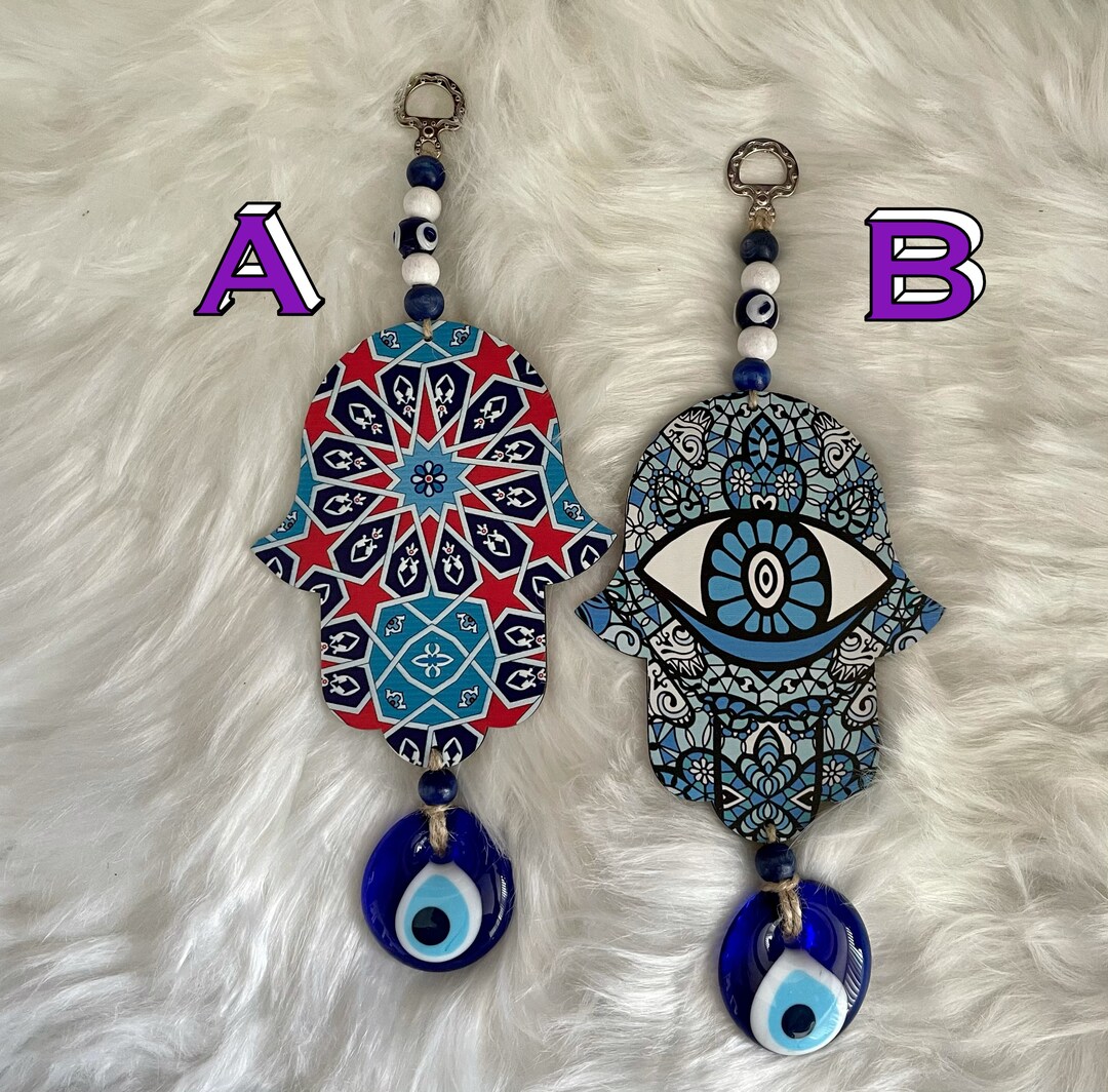 EVIL EYE Hanger/glass Hanger/turkish Style Wall Décor - Etsy
