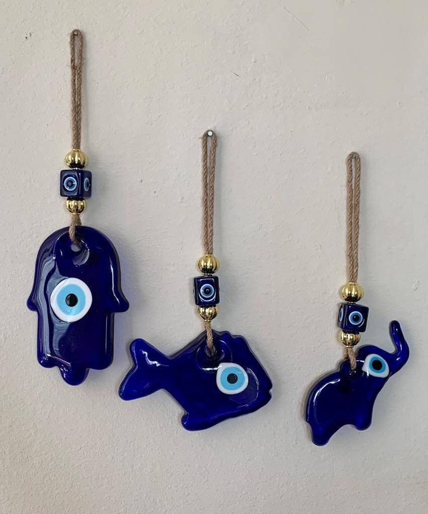 EVIL EYE Hanger/glass Hanger/turkish Style Wall Décor | Etsy
