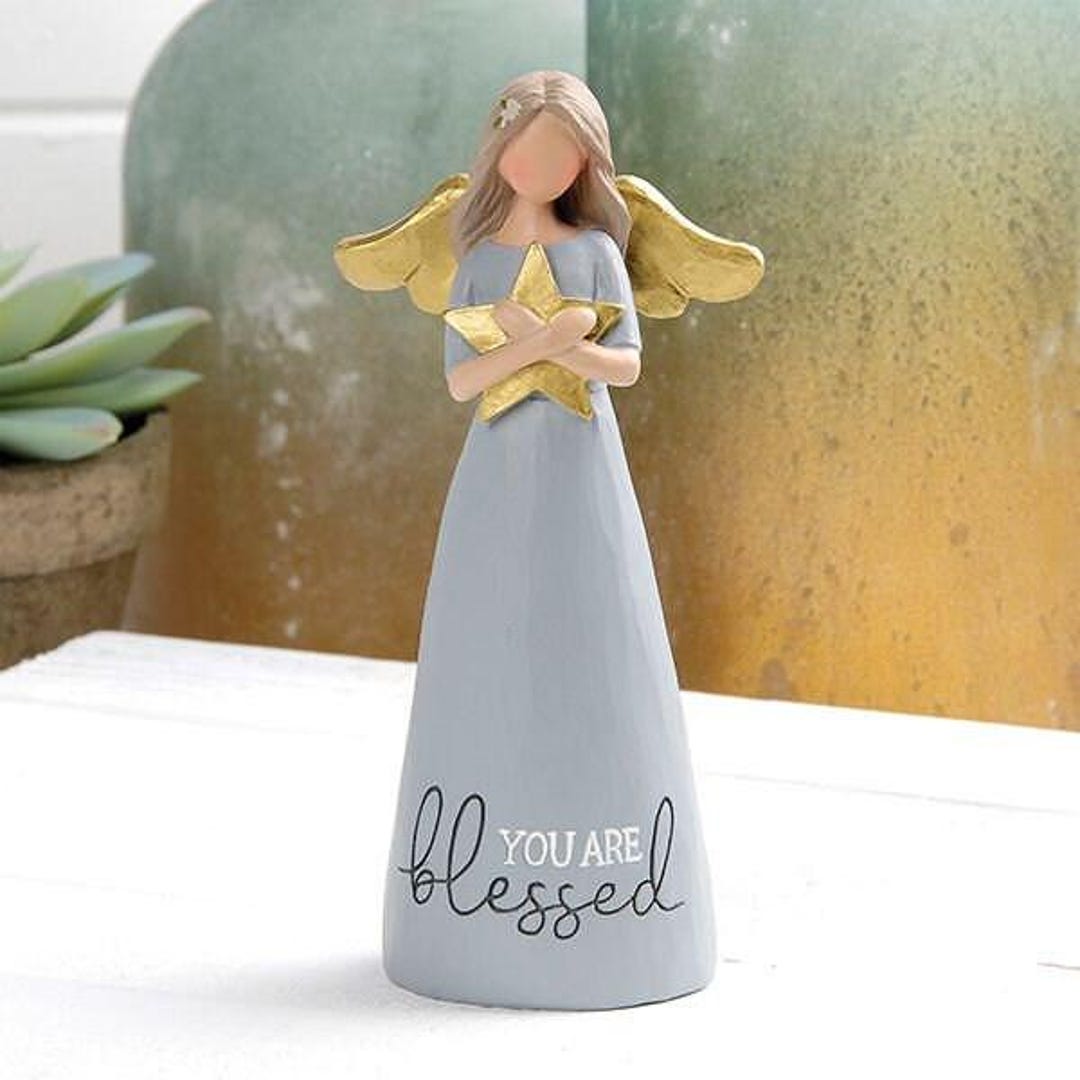 ANGEL FIGURINES With Messages/angel Statues With Messages/resin Angel ...