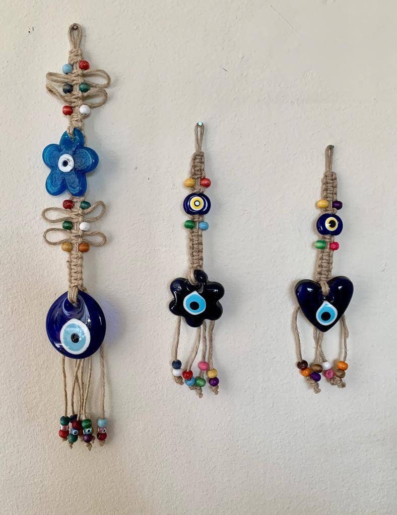 EVIL EYE Hanger/Glass Hanger/Turkish Style Wall Décor | Etsy