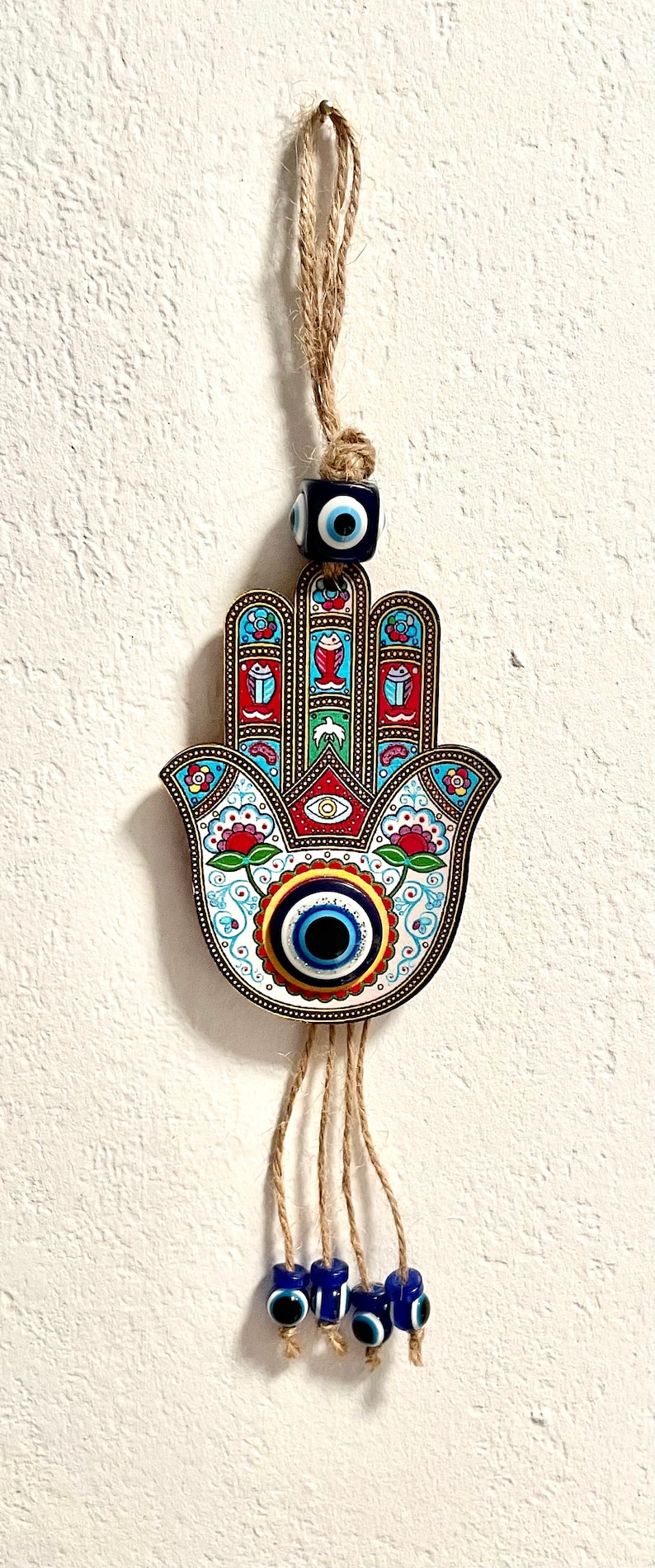 EVIL EYE Hanger/glass Hanger/turkish Style Wall Décor | Etsy