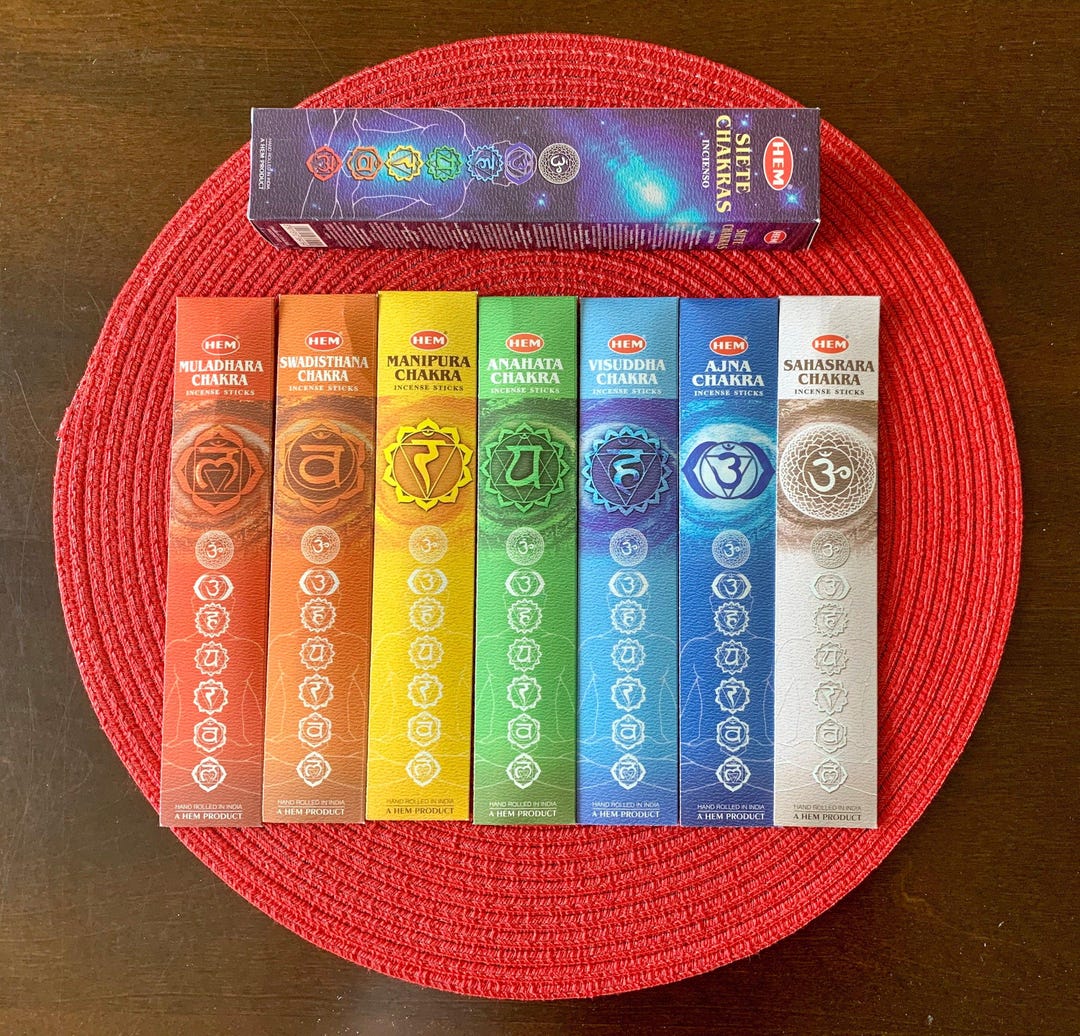 7 CHAKRA INCENSE/ Chakra Box/chakra Hexagon - Etsy
