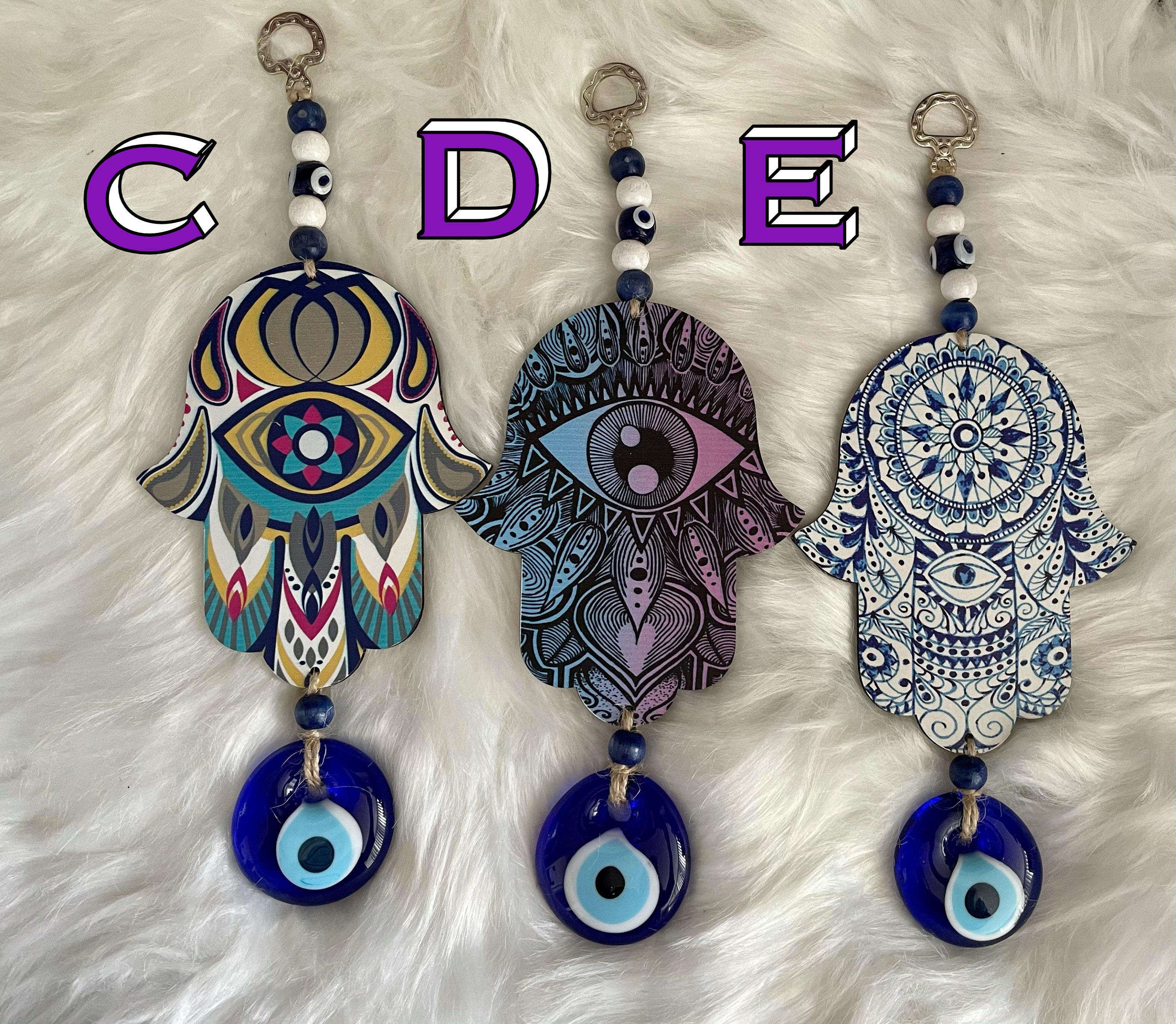 EVIL EYE Hanger/glass Hanger/turkish Style Wall Décor | Etsy