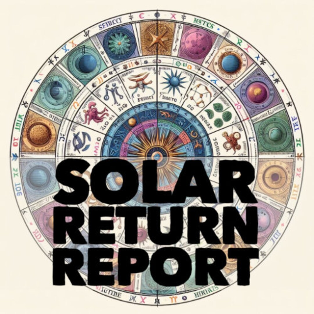 Solar Return Report - the Year Ahead - Chart - Astrology - Etsy