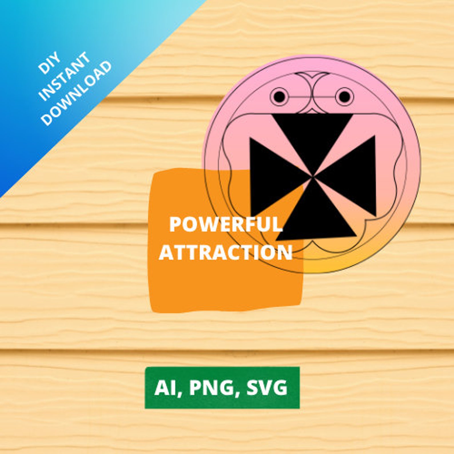 Powerful Attraction Sigil Spell Art DIY Svg Png Ai | Etsy