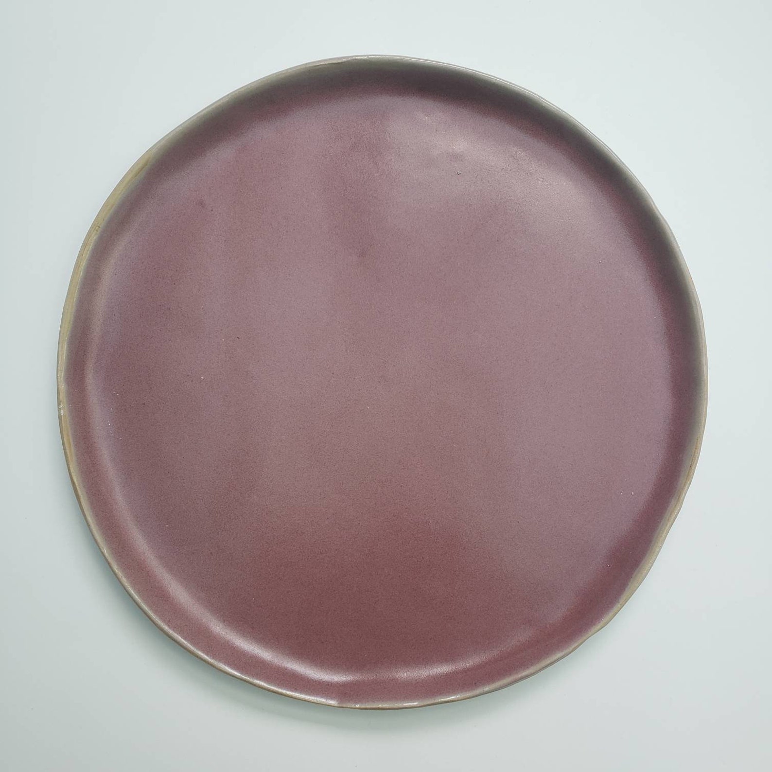 Assiette grande en grès - Etsy France