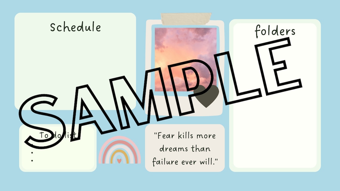 Aesthetic Desktop Wallpaper, Perfect for Organization, Good for School ...