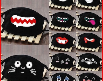 Funny face mask | Etsy