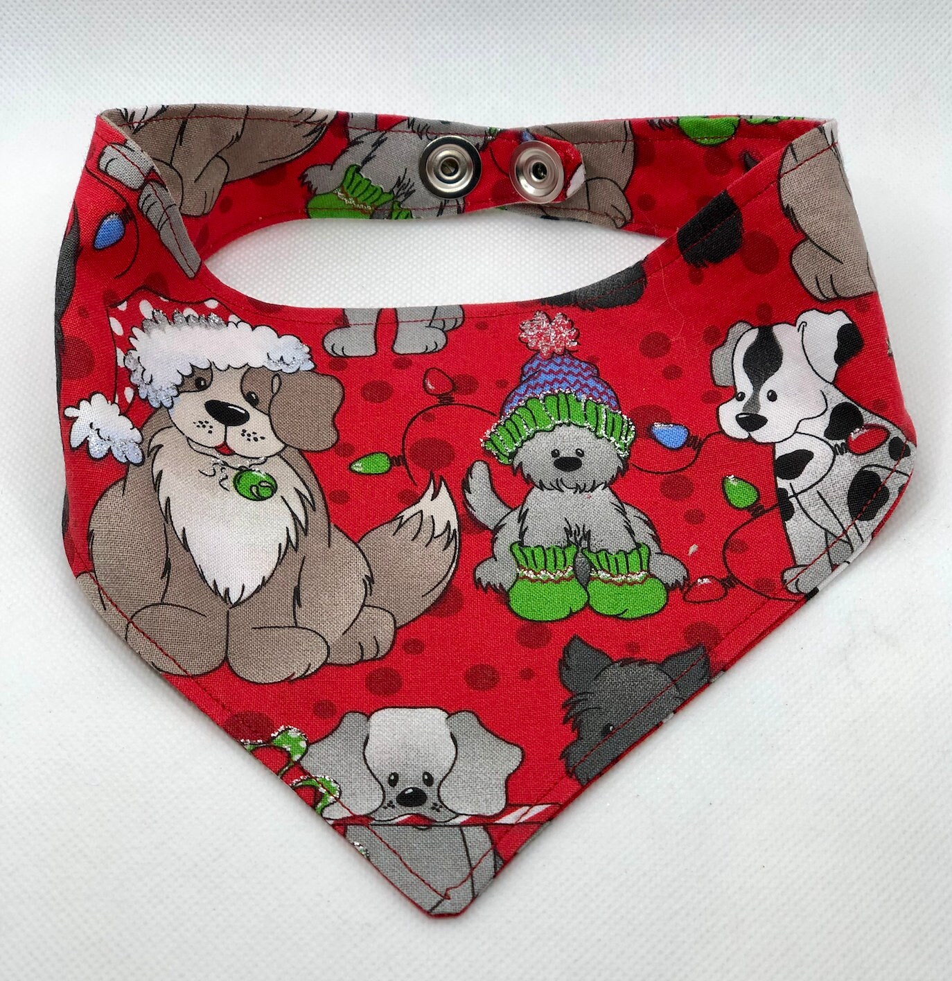 Holiday Puppies Snap-On Dog Bandana | Etsy