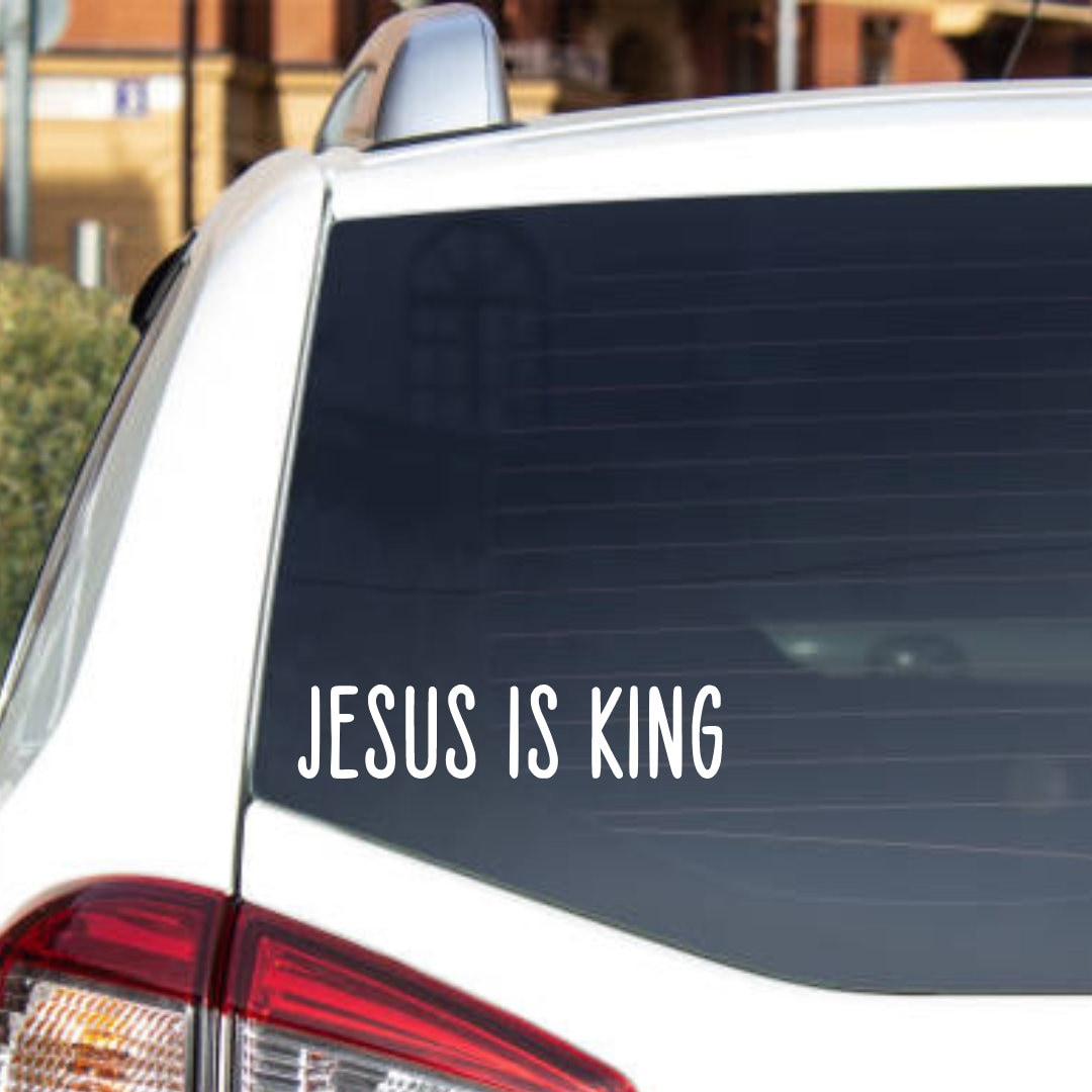 Jesus is Kingdecal Sticker Car Window Truck Laptop Cup Tumbler Free ...