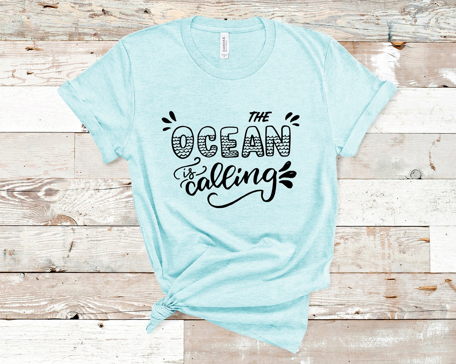The Ocean Is Calling Shirt Vacation Shirt Summer Graphic | Etsy