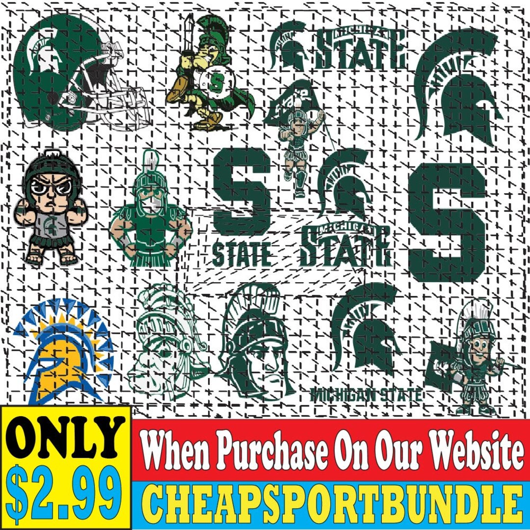Michigan-state Football Team Svg Michigan-state Svg N C A A - Etsy