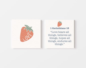 Download Print Fruit of the Spirit Memory Verse Booklet - Etsy