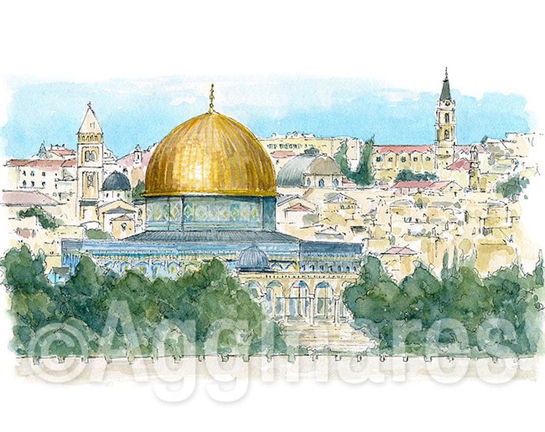 Jerusalem Israel / Middle East / Travel Fine Art Print From an Original ...