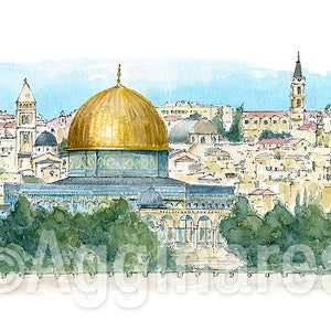 Jerusalem Israel / Middle East / Travel Fine Art Print From an Original ...