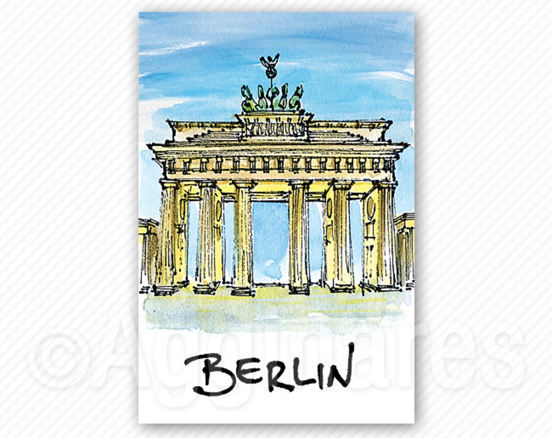 Travel Fridge Magnet / Berlin / Germany / Europe / Refrigerator Magnet ...