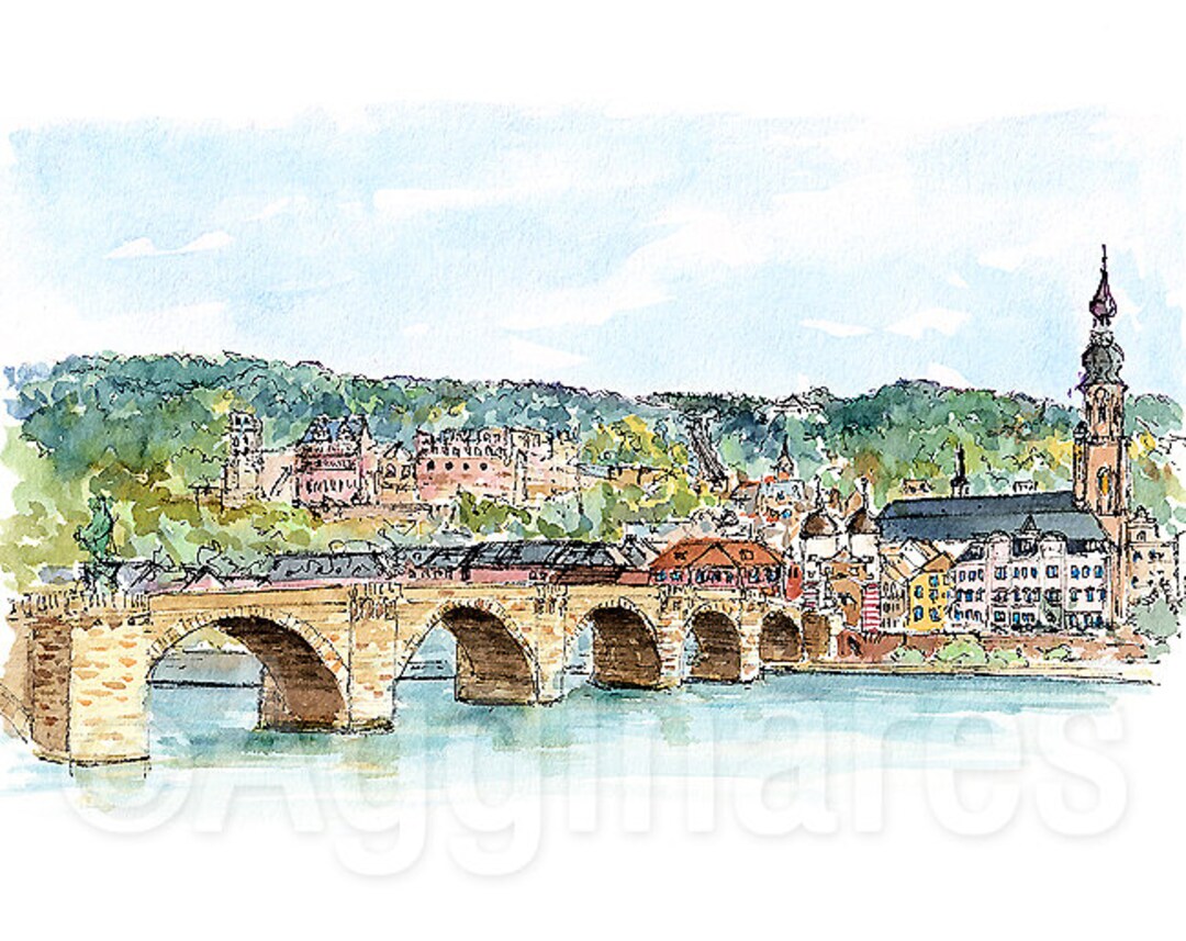 Heidelberg / Germany / Europe / Travel Fine Art Print From an Original ...