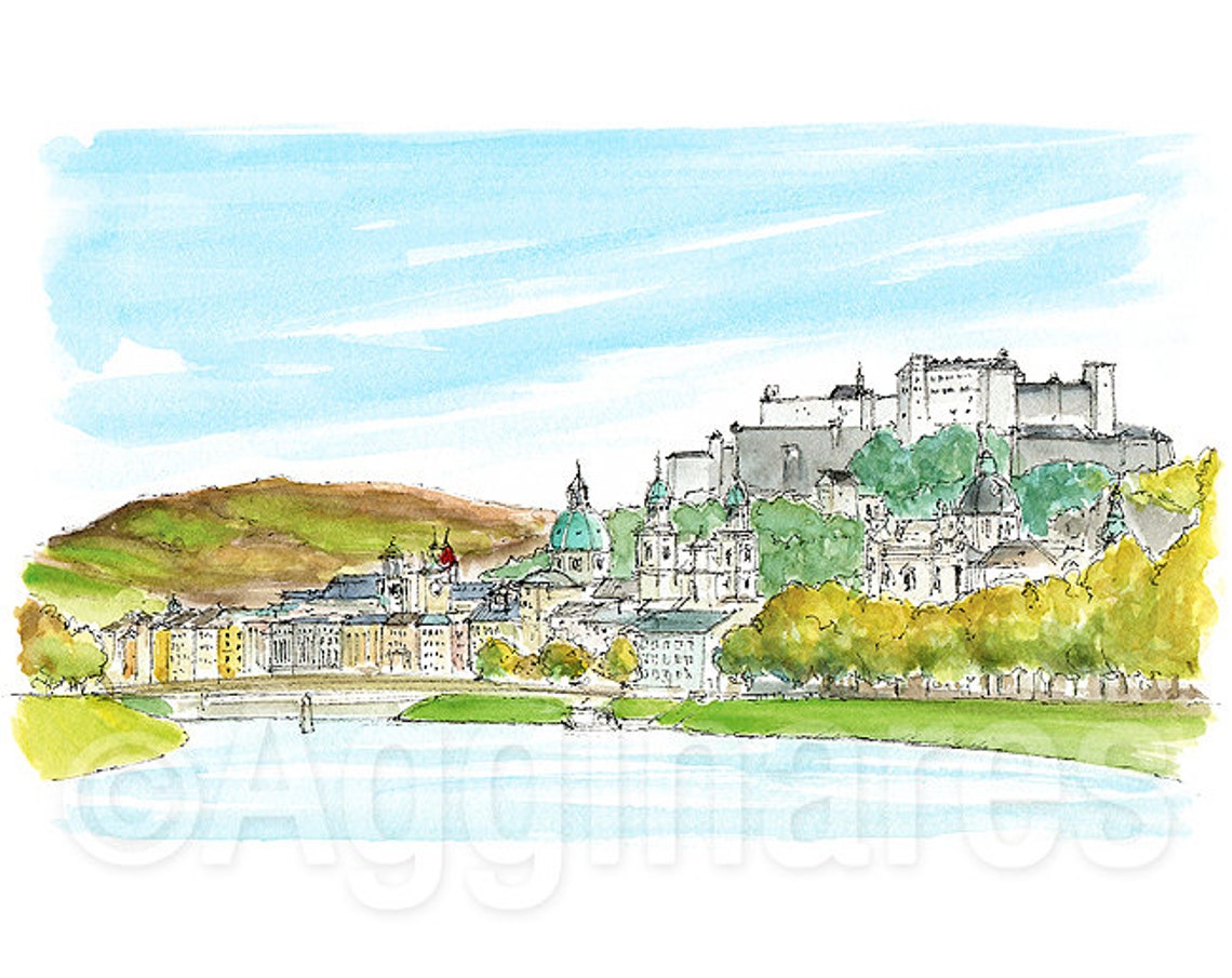 Salzburg Austria / Europe / Travel Fine Art Print From an - Etsy