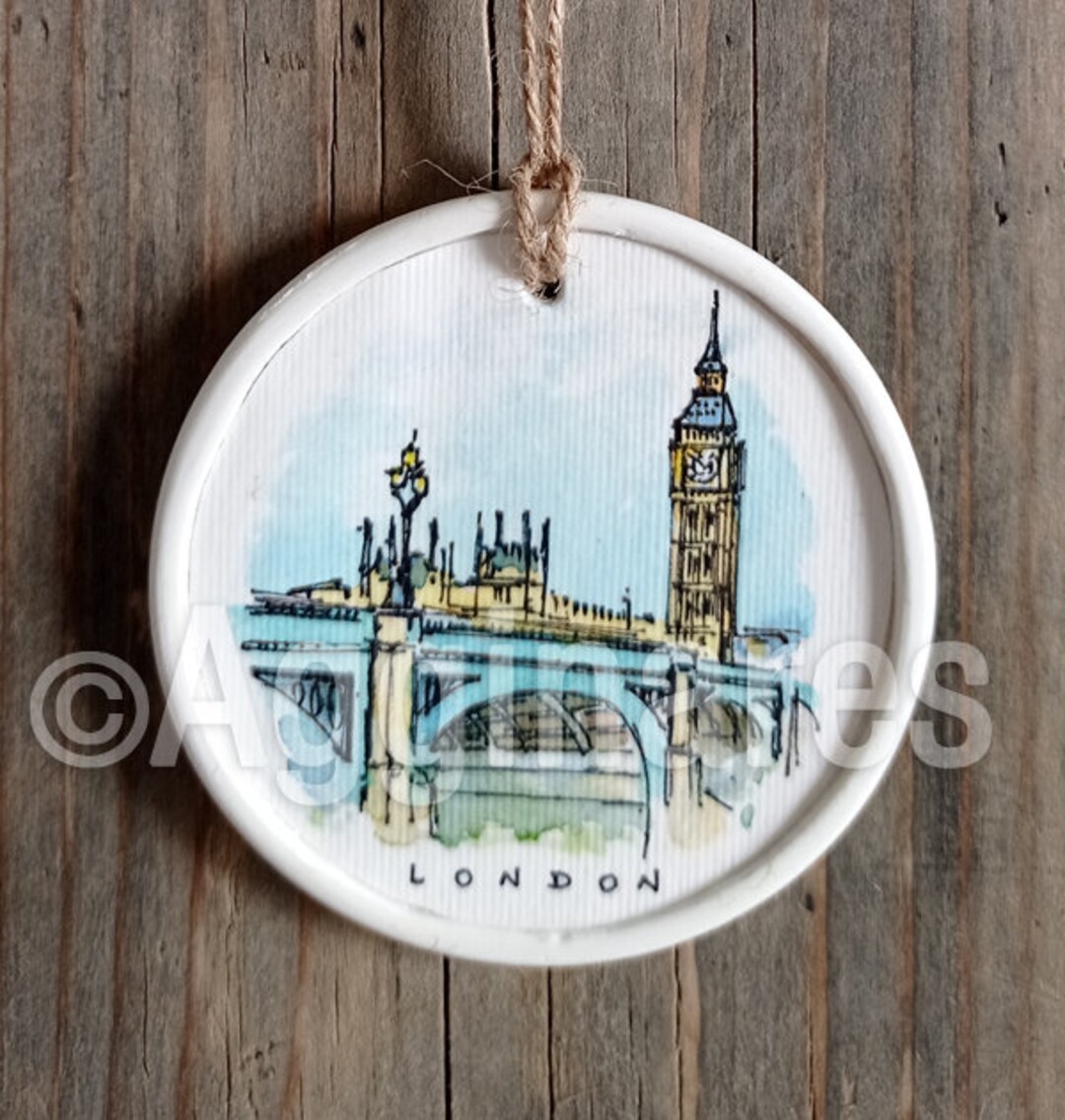 London / UK / England / Britain / Travel Ornament / Europe / Wall ...