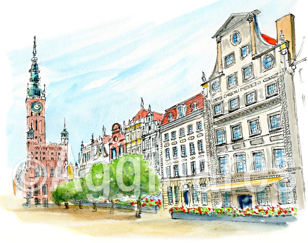 Gdansk Poland / Europe / travel fine art print from an | Etsy