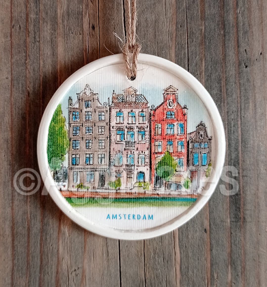 Amsterdam / the Netherlands / Holland / Travel Ornament / Europe / Wall ...
