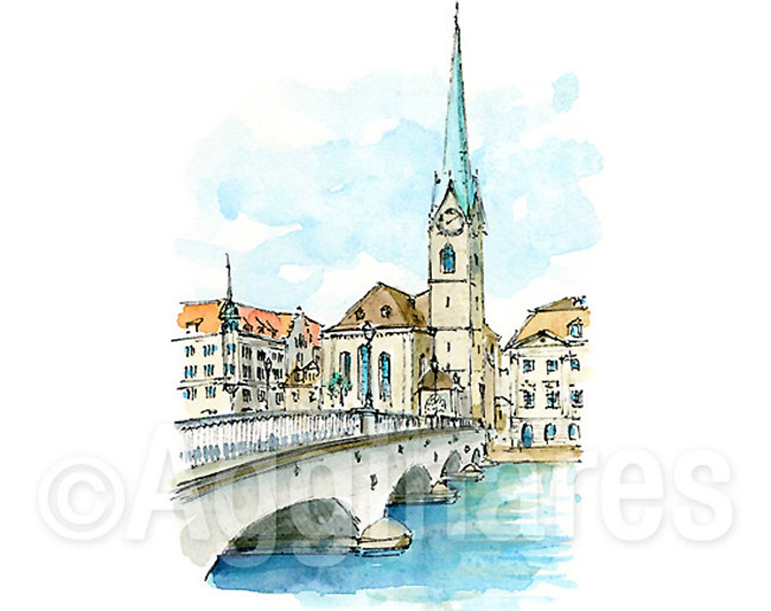 Zurich / Switzerland / Swiss / Europe / Travel Fine Art Print From an ...