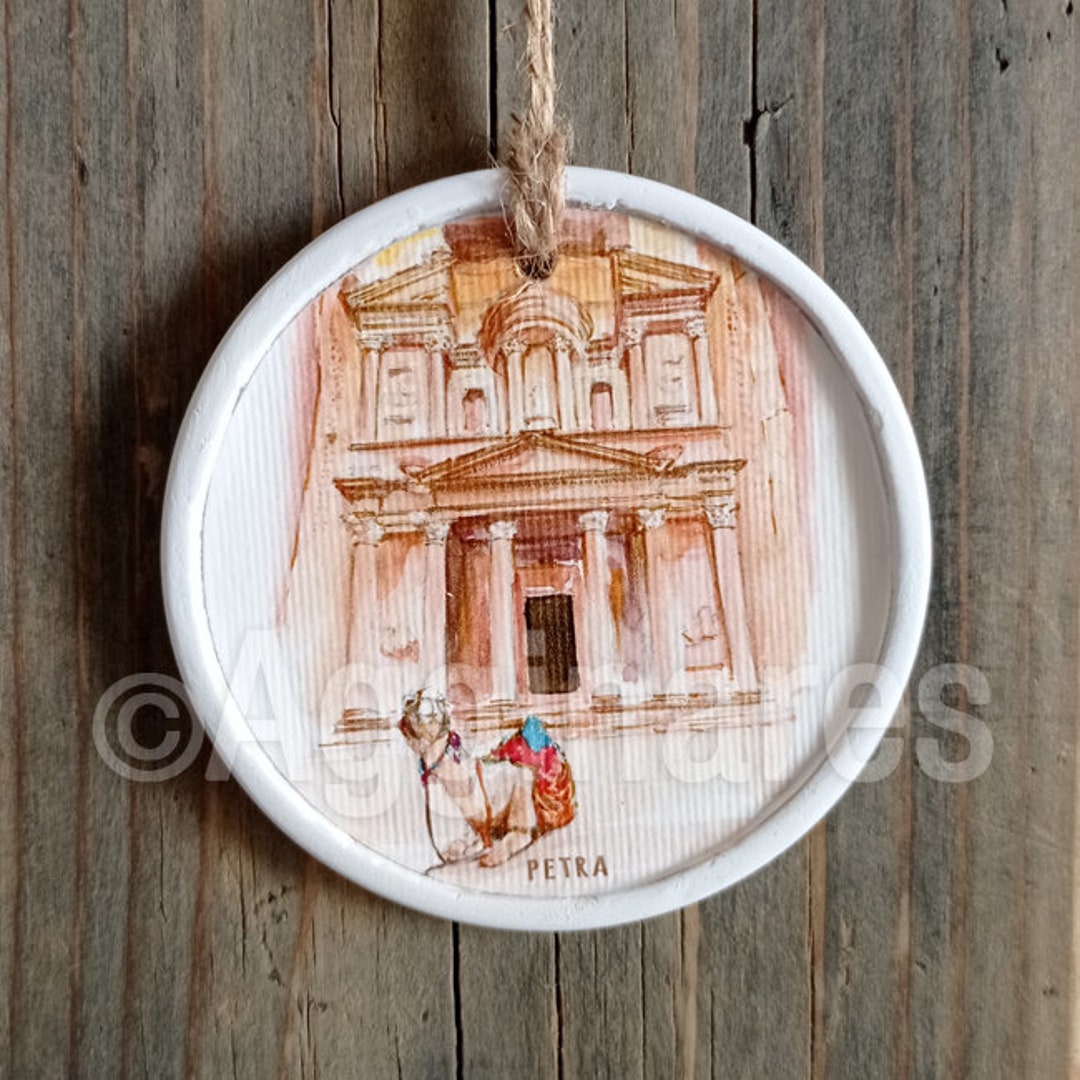 Petra / Jordan / Travel Ornament / Middle East / Wall Ornament ...