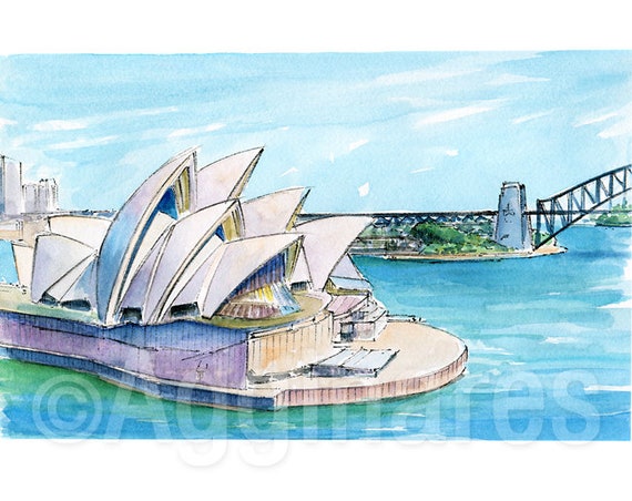 Sydney / Australia / travel fine art print from an original | Etsy