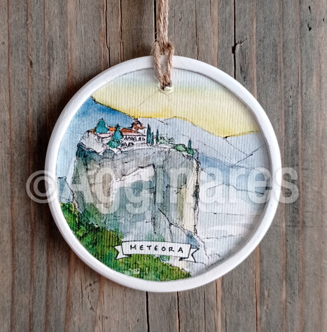 Meteora / Greece / Travel Ornament / Europe / Wall Ornament / Christmas ...